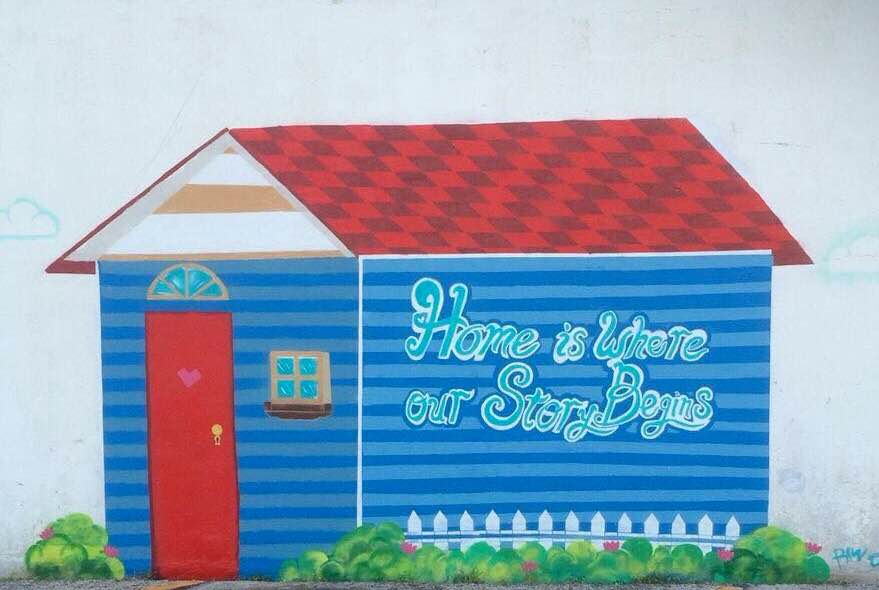 Home is where our story begins: Painting a housing mural to honor ...
